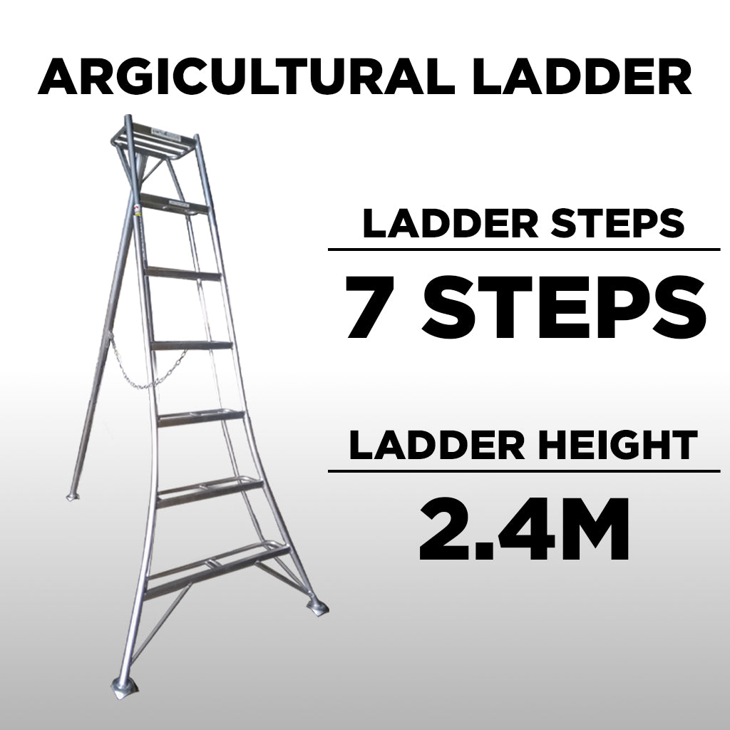 Aluminium 7 Steps Agricultural Ladder ALUCLASS 311 AGRICULTURAL(7 STEP ...