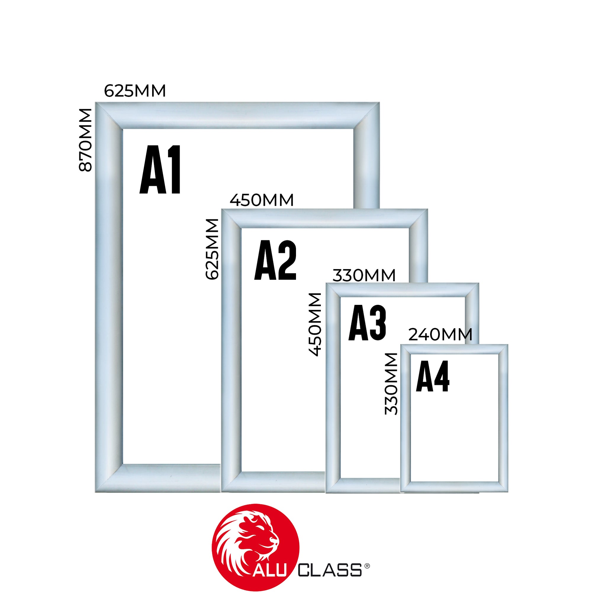 ALUMINIUM A2 SUPER SLIM SNAP POSTER FRAME PF-FPF-02A PF-FPF-02B AND PF ...