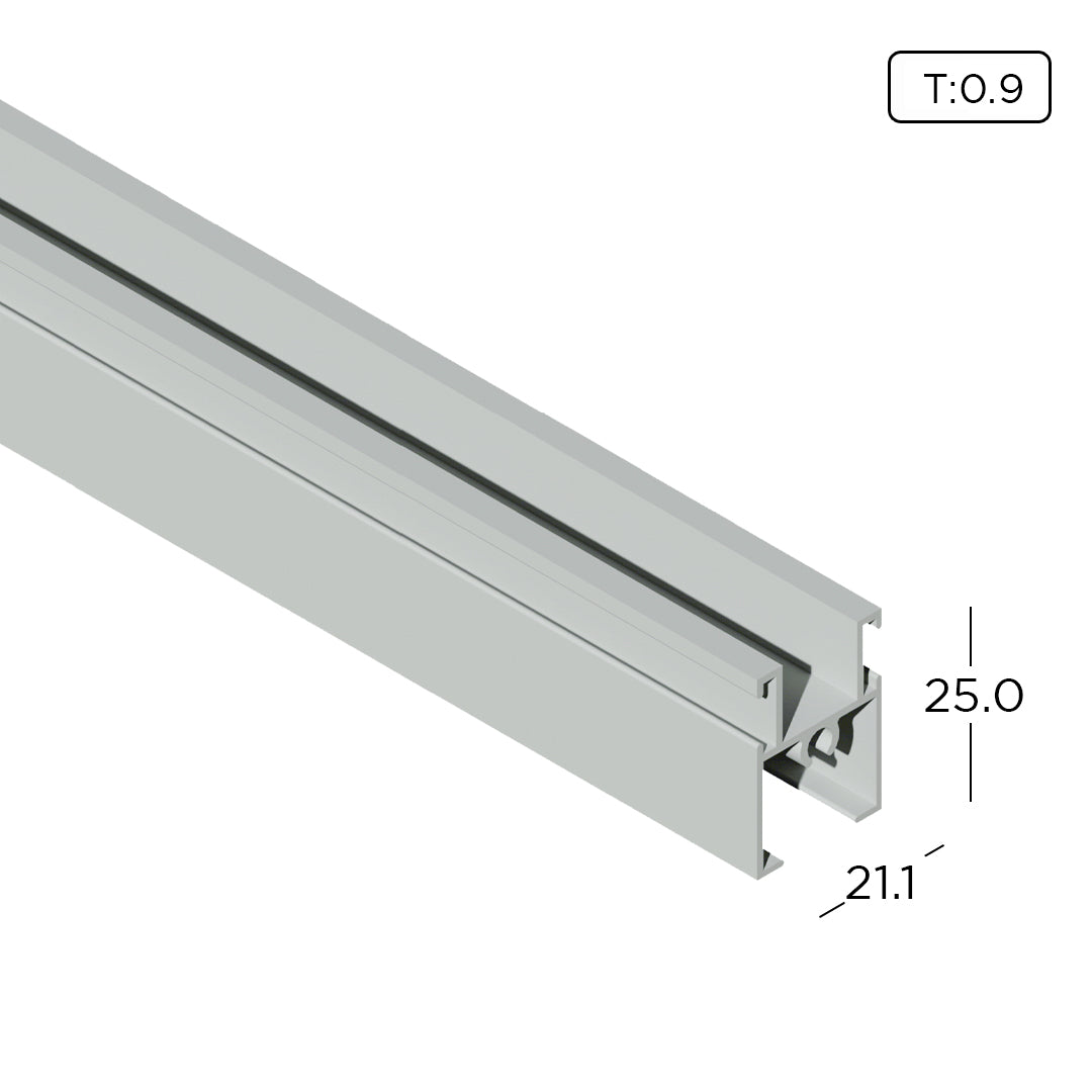 Aluminium Extrusion Inner Top (Sliding Window Economy) Profile Thickne ...