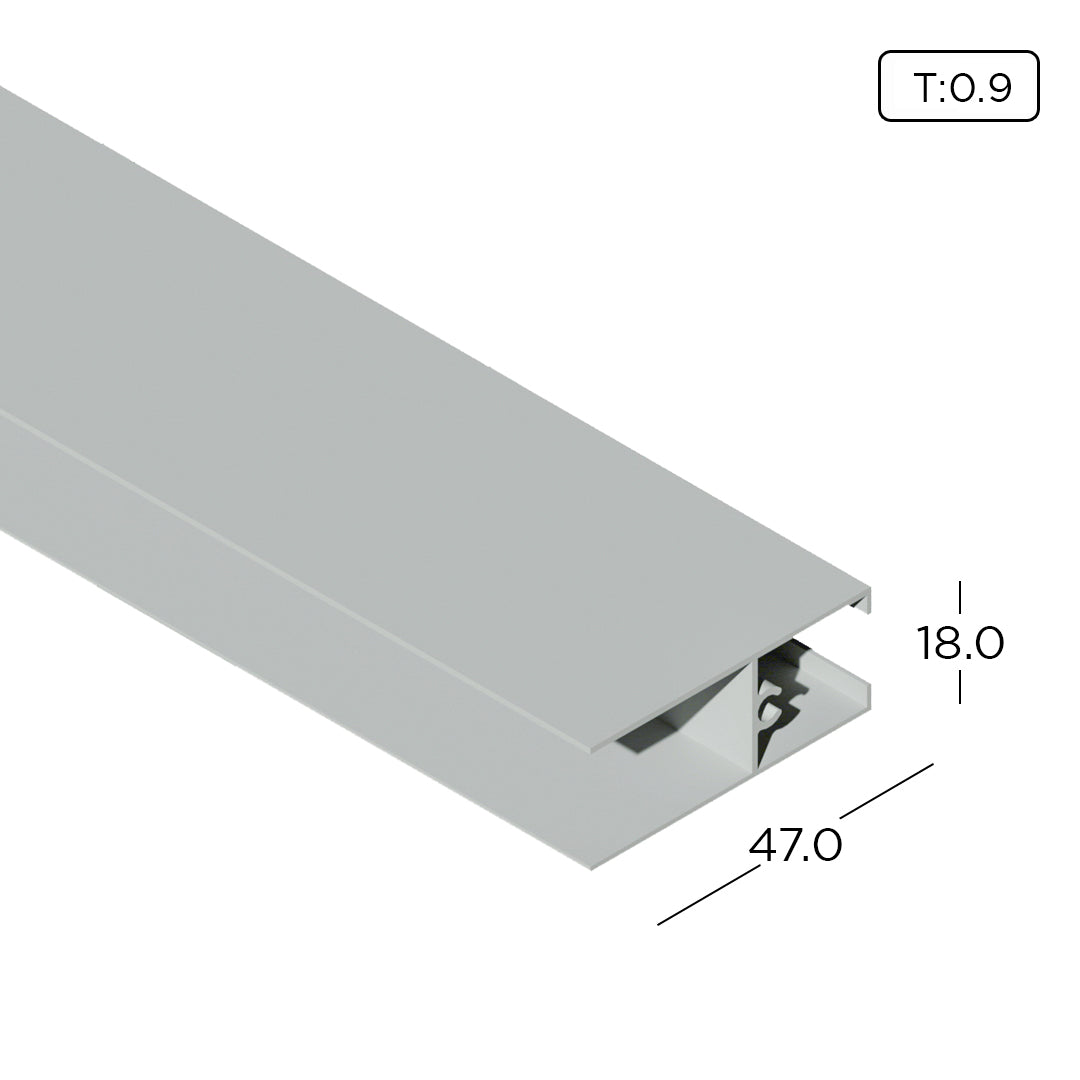 Aluminium Extrusion Inner Bottom (Sliding Window Economy) Profile Thic ...