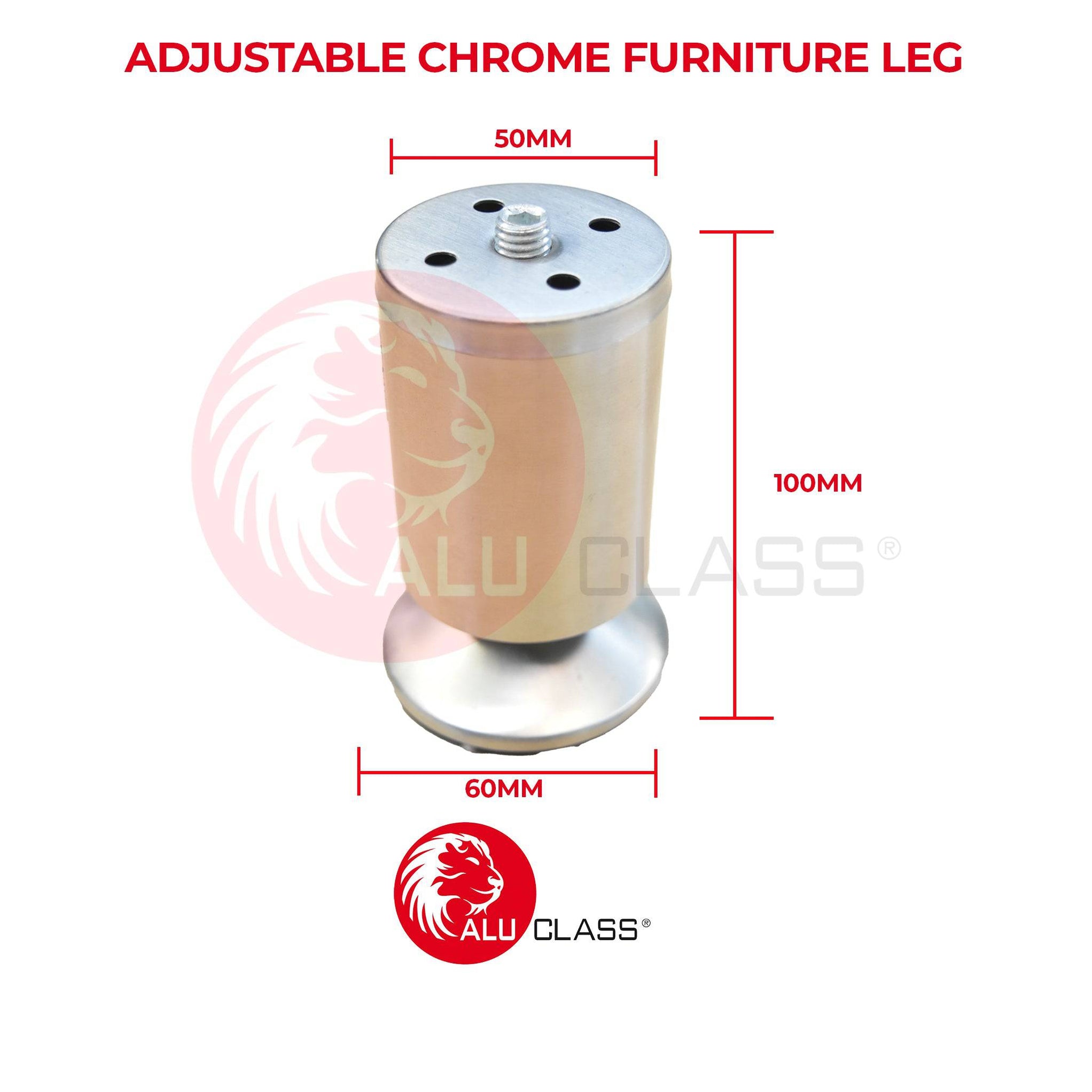 ALUCLASS Adjustable Height Furniture Leg 10cm — ALUCLASS MY