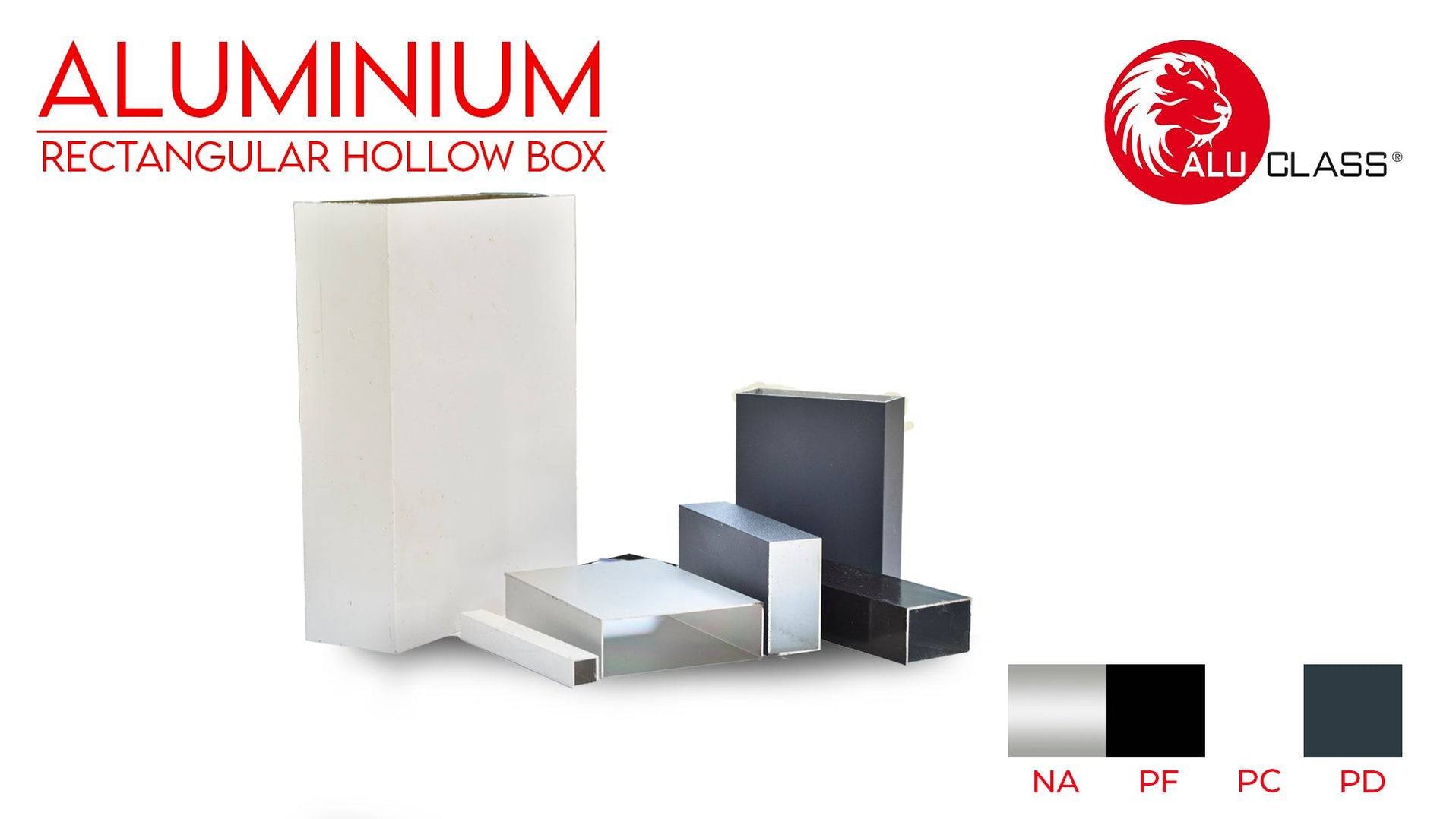 1¾" x 3" Aluminium Extrusion Rectangular Hollow Frame Profile Thicknes ...