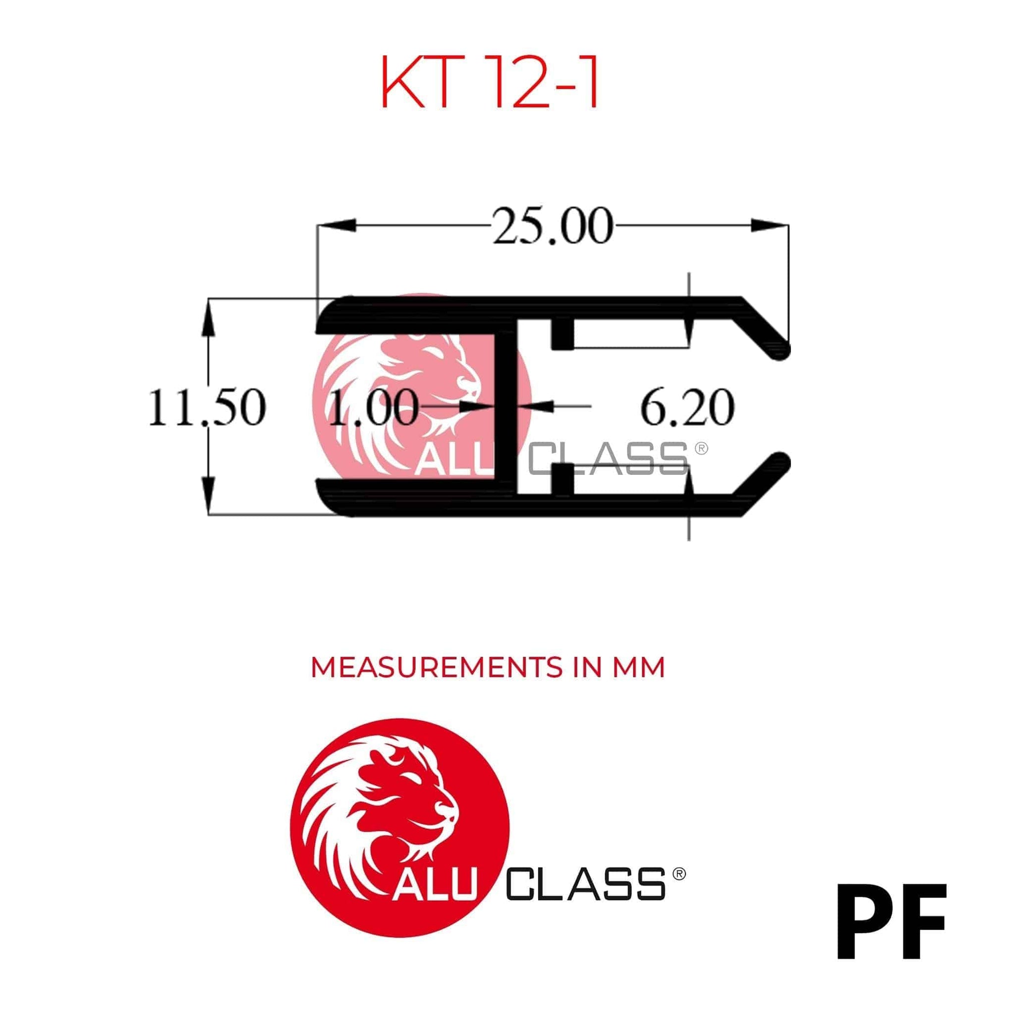 Aluminium Showcase Profile KT12-1 Aluminium Extrusion Profiles ALUCLAS ...