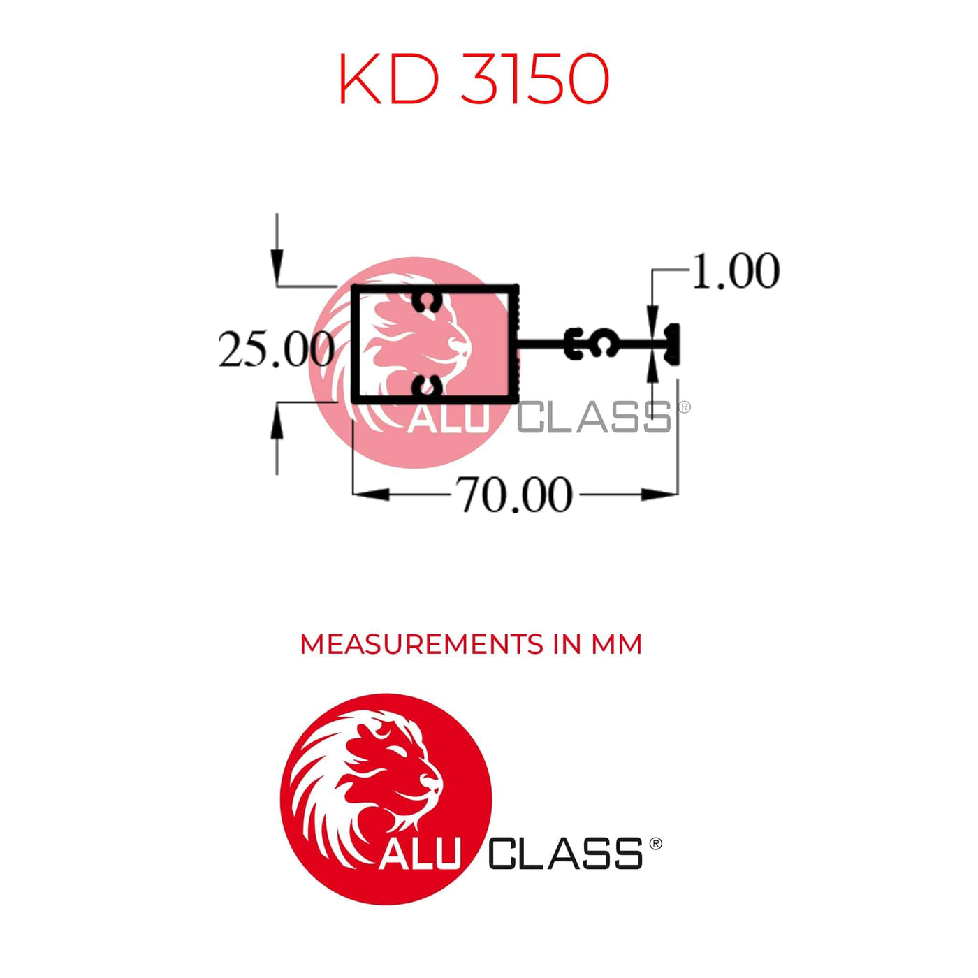 Aluminum Economy Sliding Door Profile KD3150 Aluminium Extrusion Profi ...