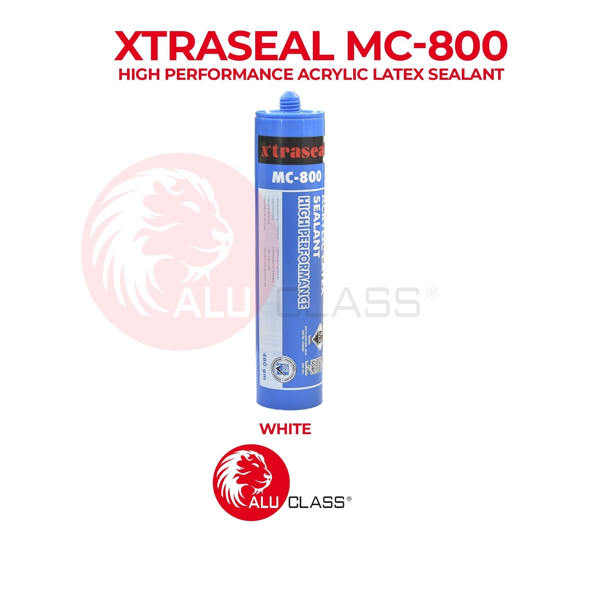 Xtraseal MC-800 Acrylic Latex Sealant 480g ALUCLASS (AA-SL-MC-800(WHIT ...