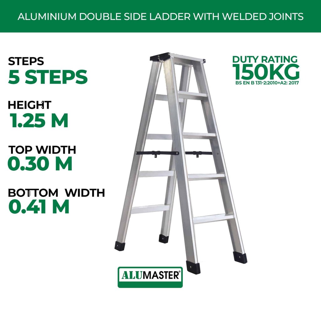 Alumaster Heavy Duty Double Side Welded Ladder — ALUCLASS MY