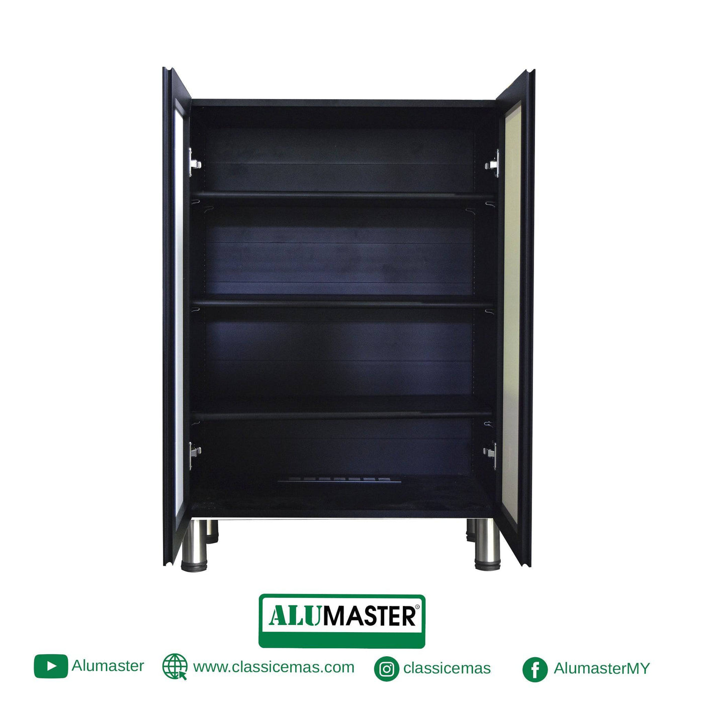 Aluminium Outdoor Large Capacity Multi-layer Shoe Cabinet (Modern Blac ...